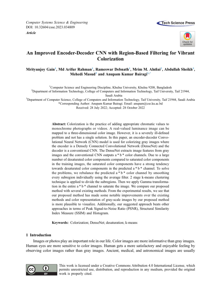 An Improved Encoder-Decoder CNN With Region-Based | PDF