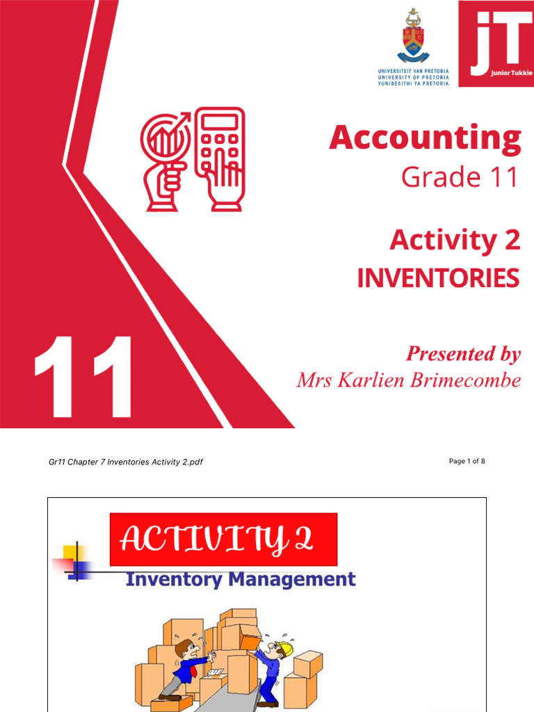 Gr11 Acc Inventories Activity 2 | PDF | Finance & Money Management