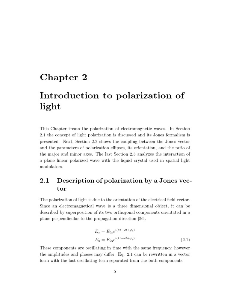 Chapter_2_Introduction_to_polarization_of Light | PDF