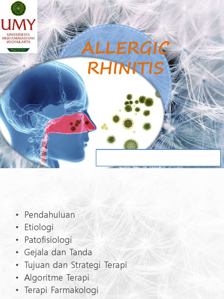Pharmacotherapy of Allergic Rhinitis | PDF