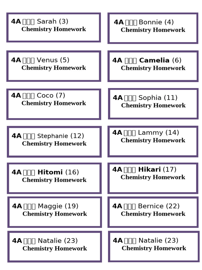 4A HW File Label | PDF