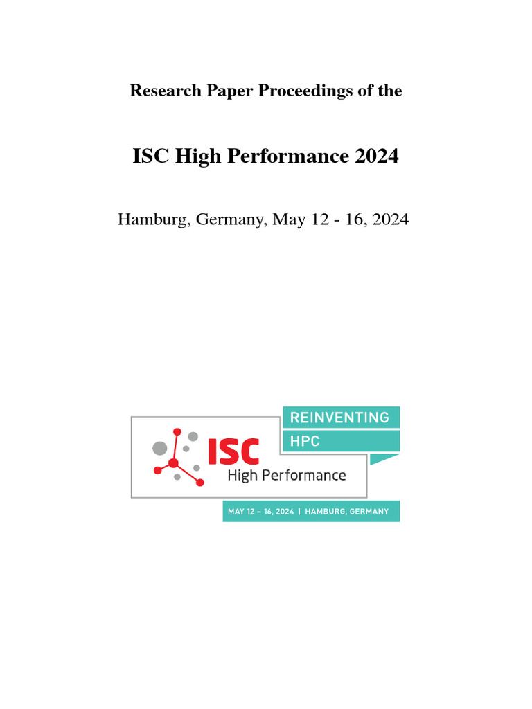 ISC High Performance 2024 | PDF | Supercomputer | Computers
