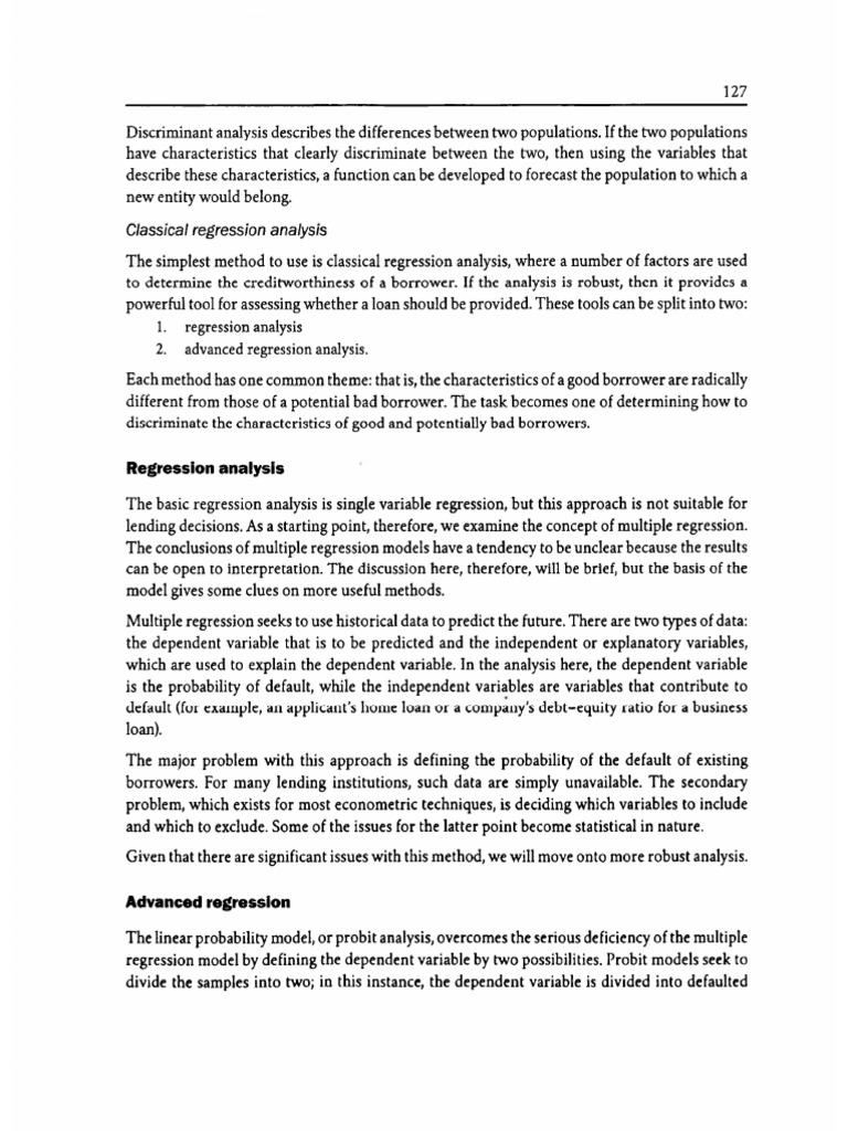 Classical Regression: Analysis | PDF