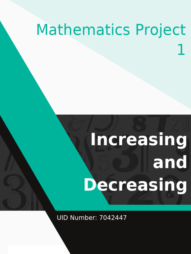 Increasing and Decreasing Functions | PDF