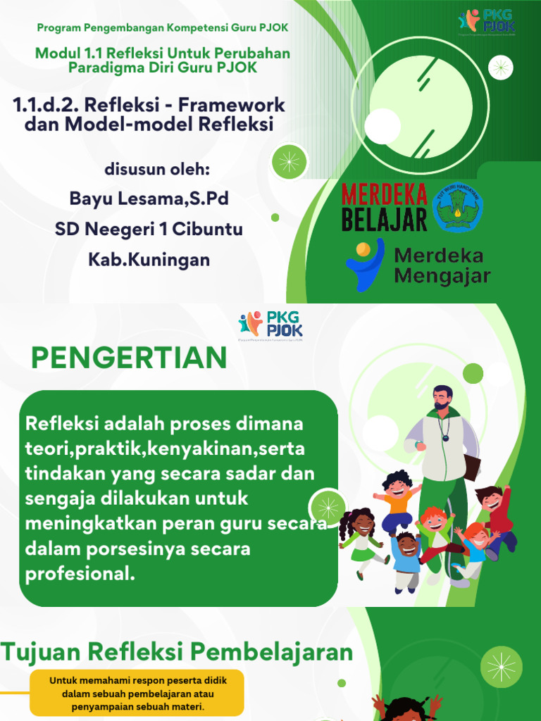 1.1.d.2. Refleksi - Framework Dan Model-Model Refleksi - Bayu Lesmana | PDF