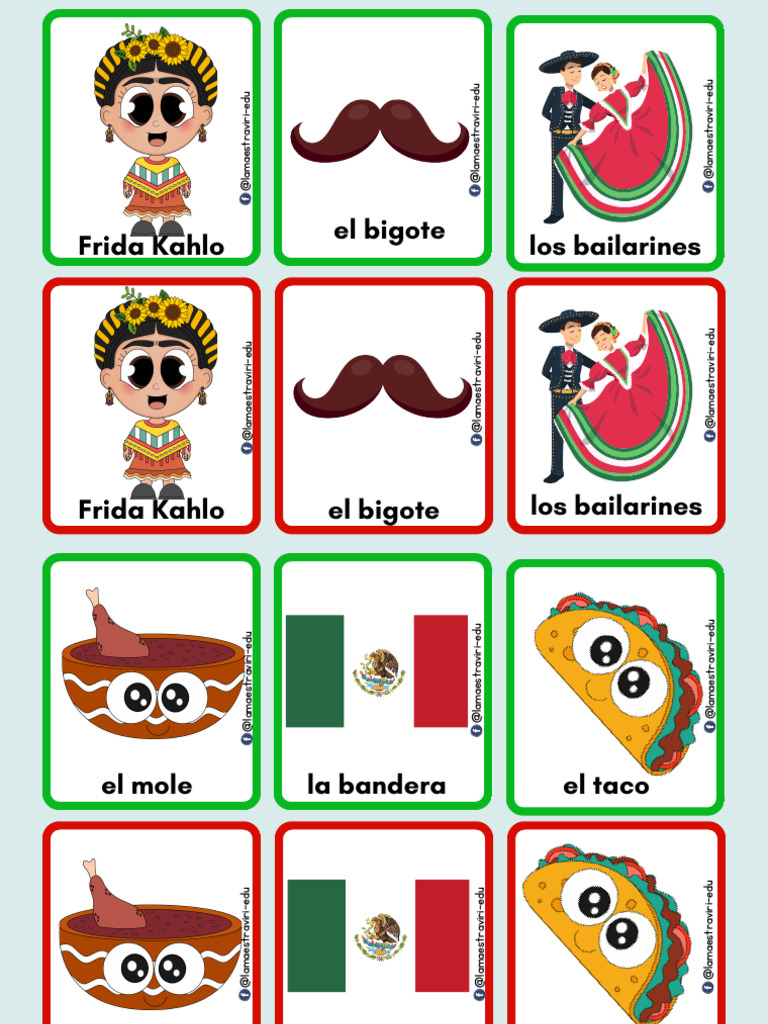 Memorama Mexicano-la Maestra Viriedu 20240907 194814 0000 | PDF