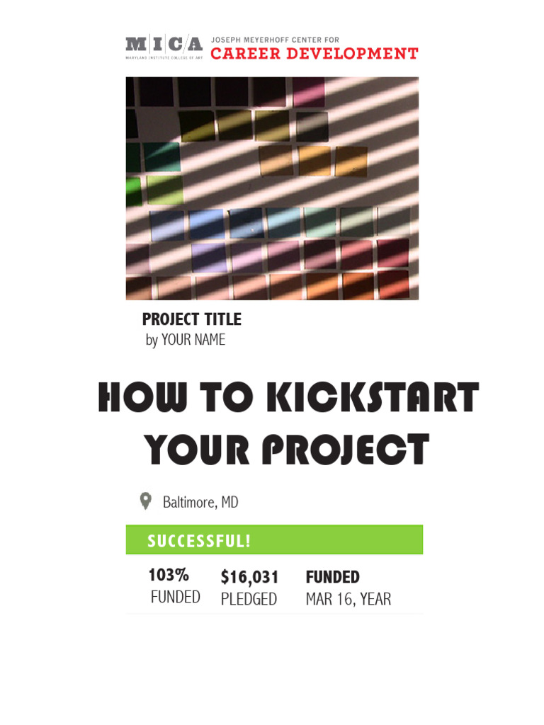 Kickstarter Book Document | PDF