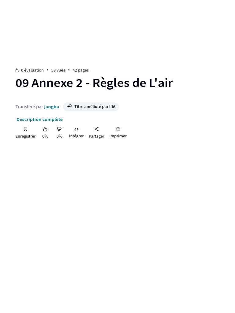09 Annexe 2 - Règles de L'air: Jangbu Description Complète | PDF