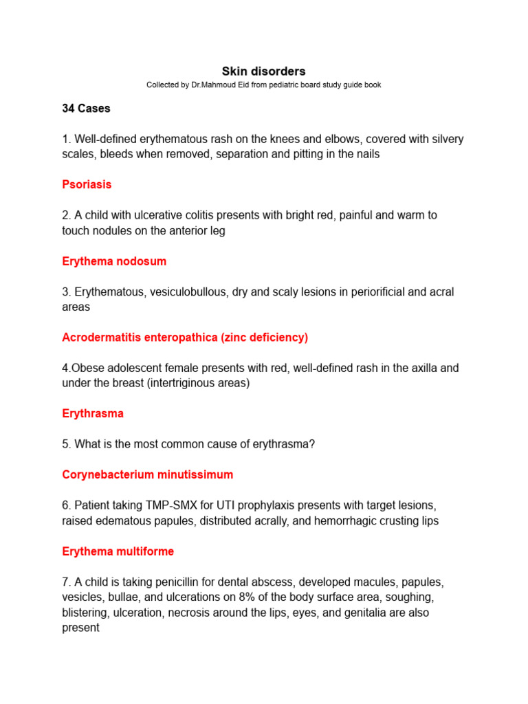 18 Skin Disorders | PDF
