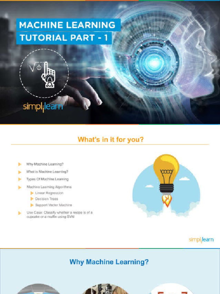 Machine Learning Tutorial Part 1 Machine Learning Tutorial For Beginners Part 1