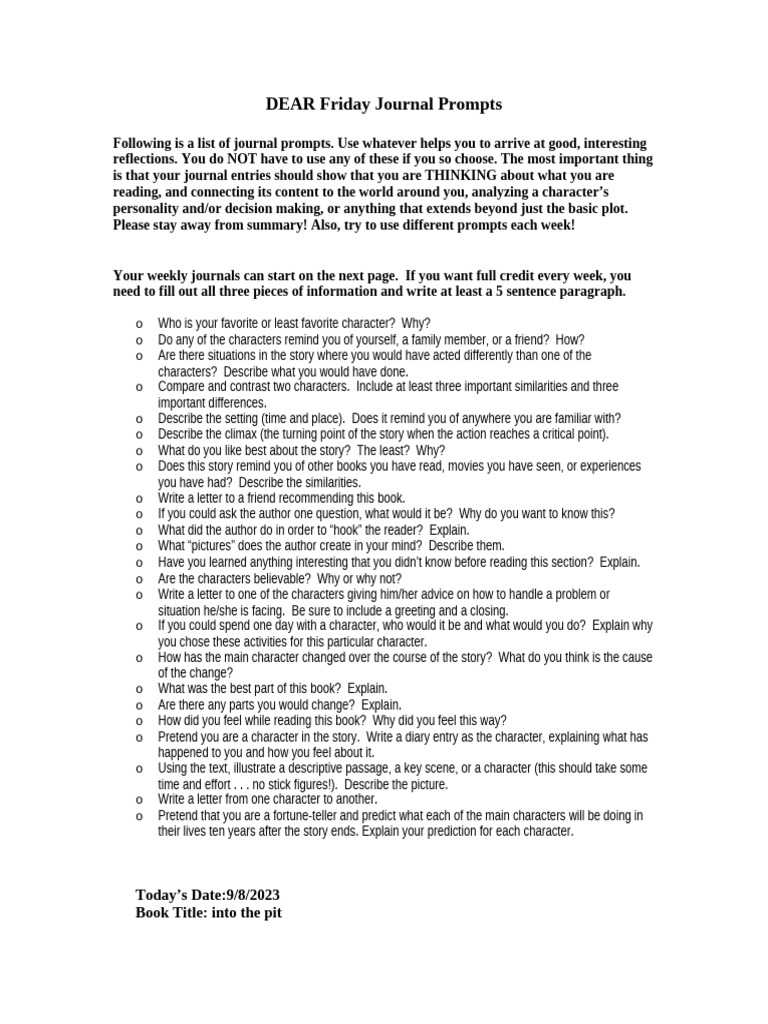 Dear Friday (Use Every Week) Real Now Use It | PDF