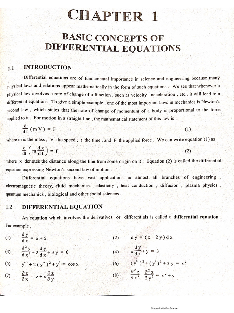 Ordinary Differential Equation Book - 2 | PDF