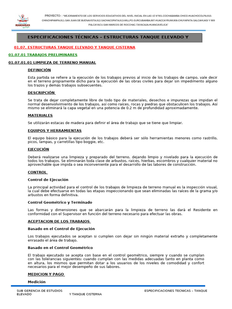 E.T. TANQ. CIST. Y TANQ - ELV Ok | PDF