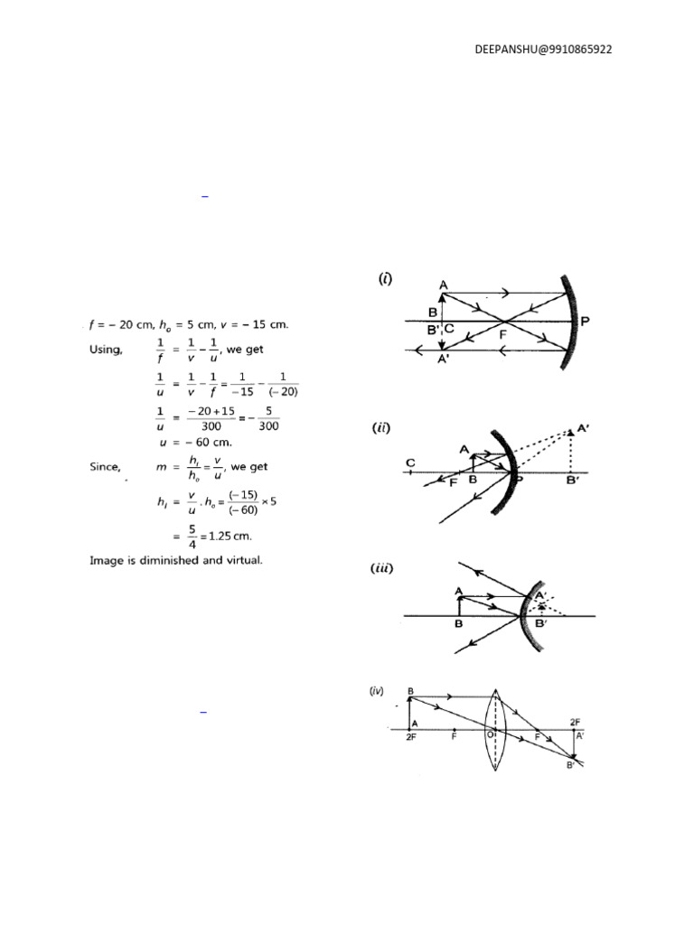 Chapter 10 Reflection and Refraction | PDF