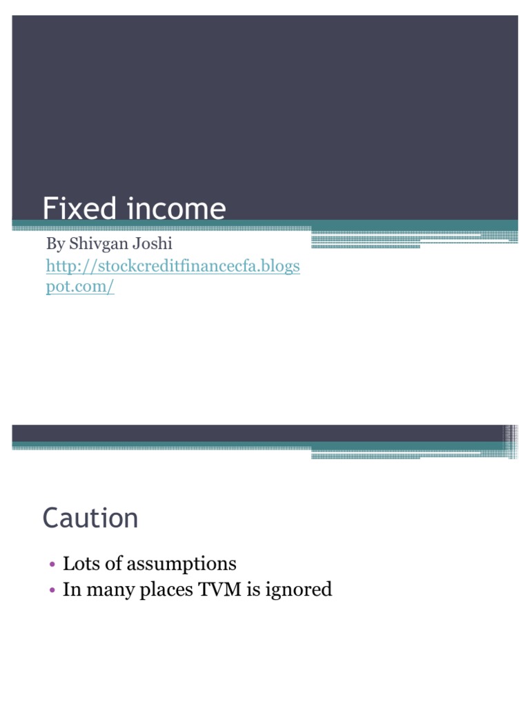 Fixed Income CFA FRM For Dummies | PDF