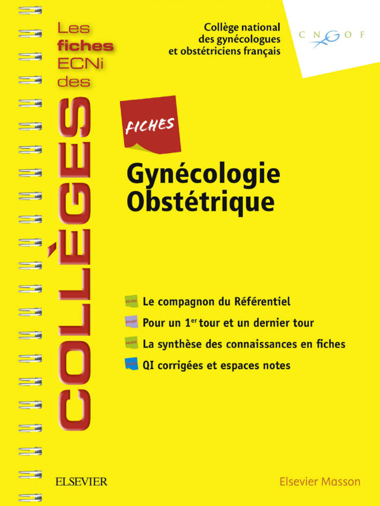 Les Fiches ECNi Des Colleges Gyneco-Obs - 2019 2 | PDF