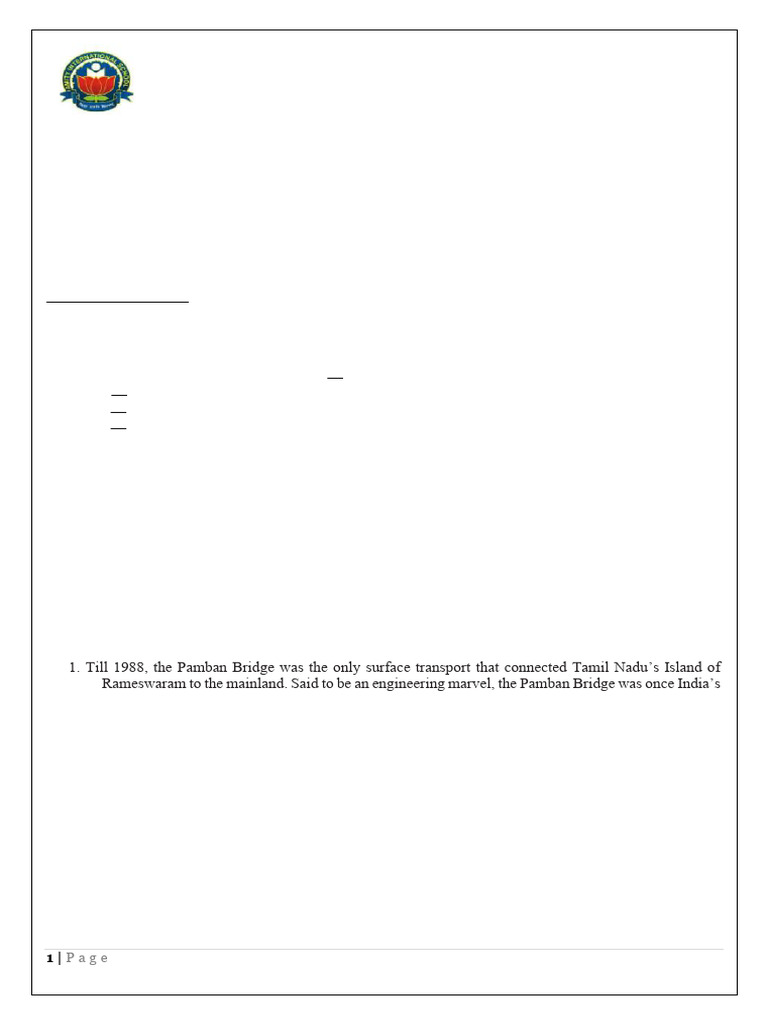 English Sample Paper | PDF