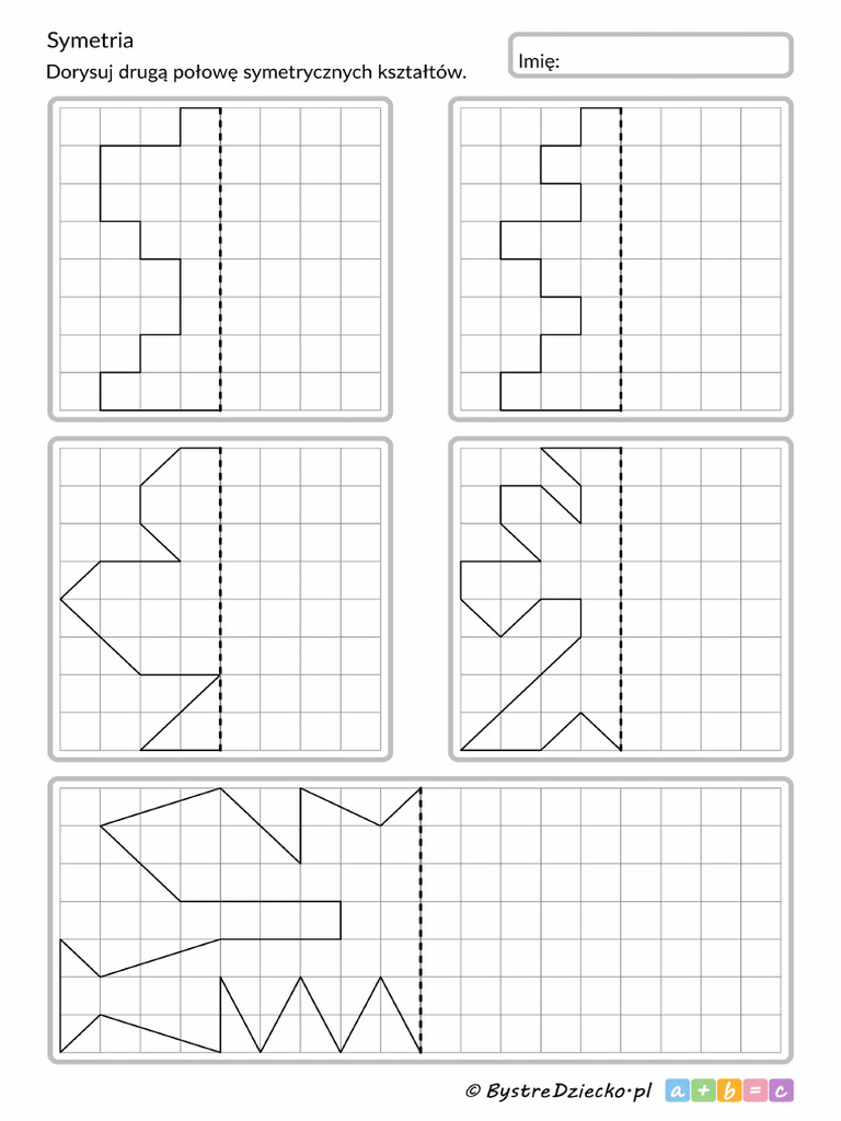 FIGURY SYMETRYCZNE - Do Rysowania 2 Klasa 4 | PDF