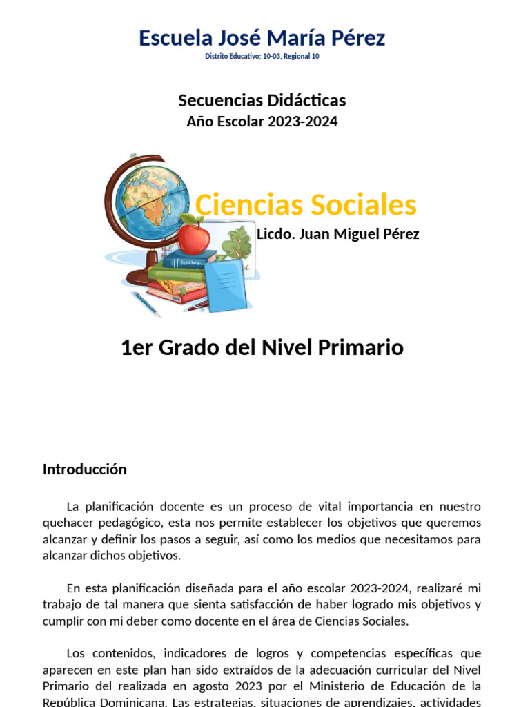 Sociales 1ro Primaria | PDF | Educación primaria | Evaluación
