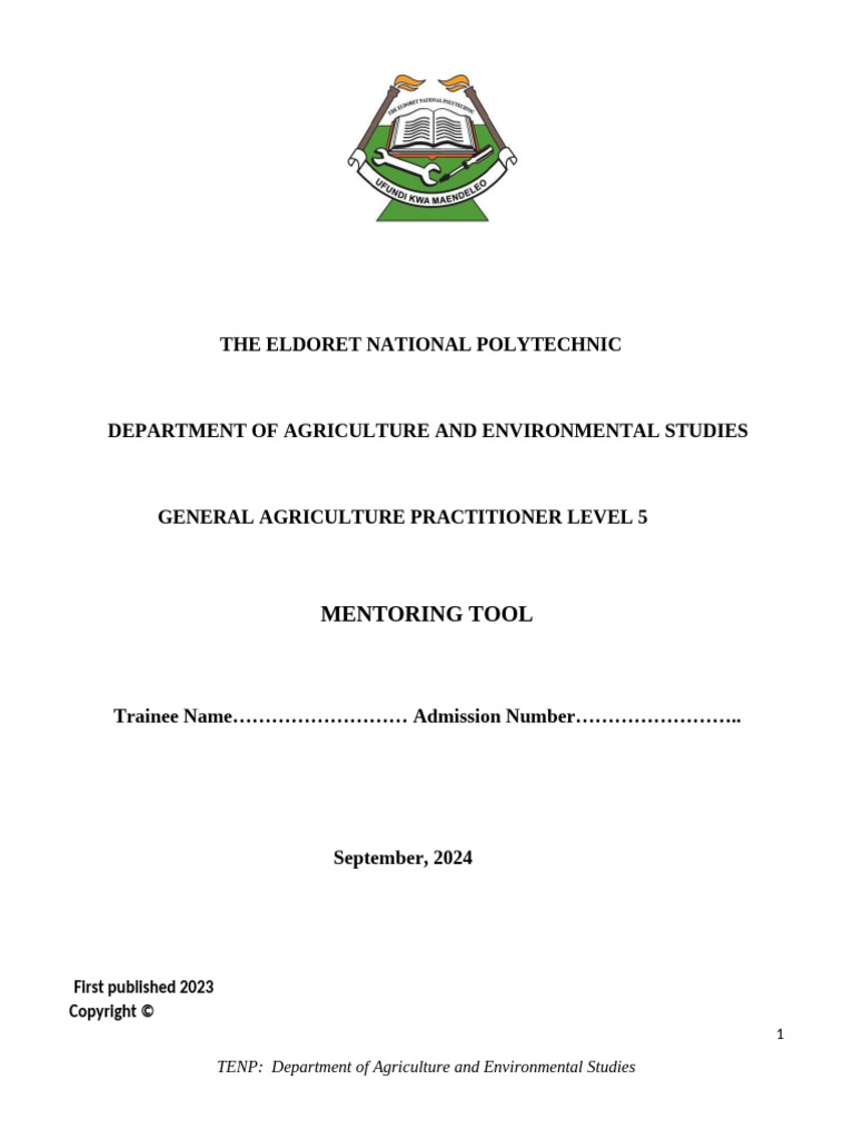 Mentoring Tool GAP LEVEL 5 | PDF