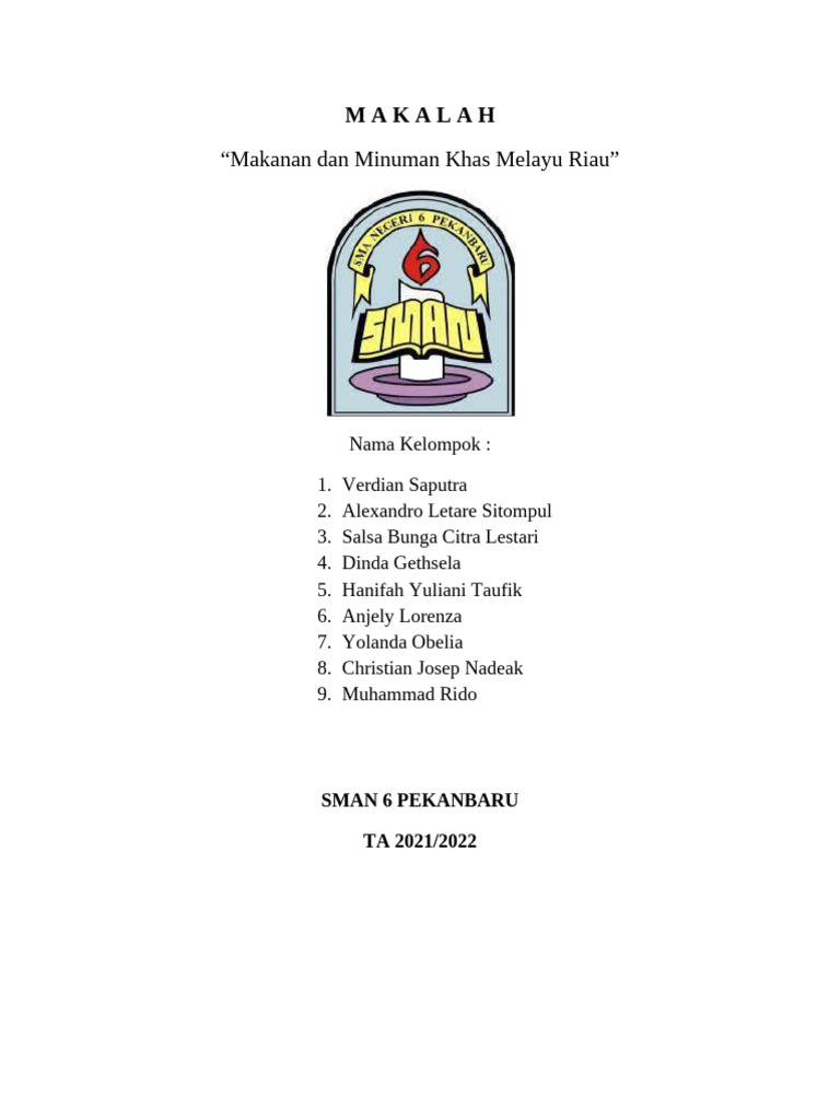 Makanan Riau | PDF