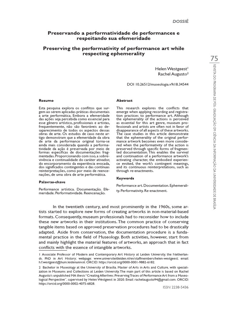 Preserving The Performativity of Perform | PDF