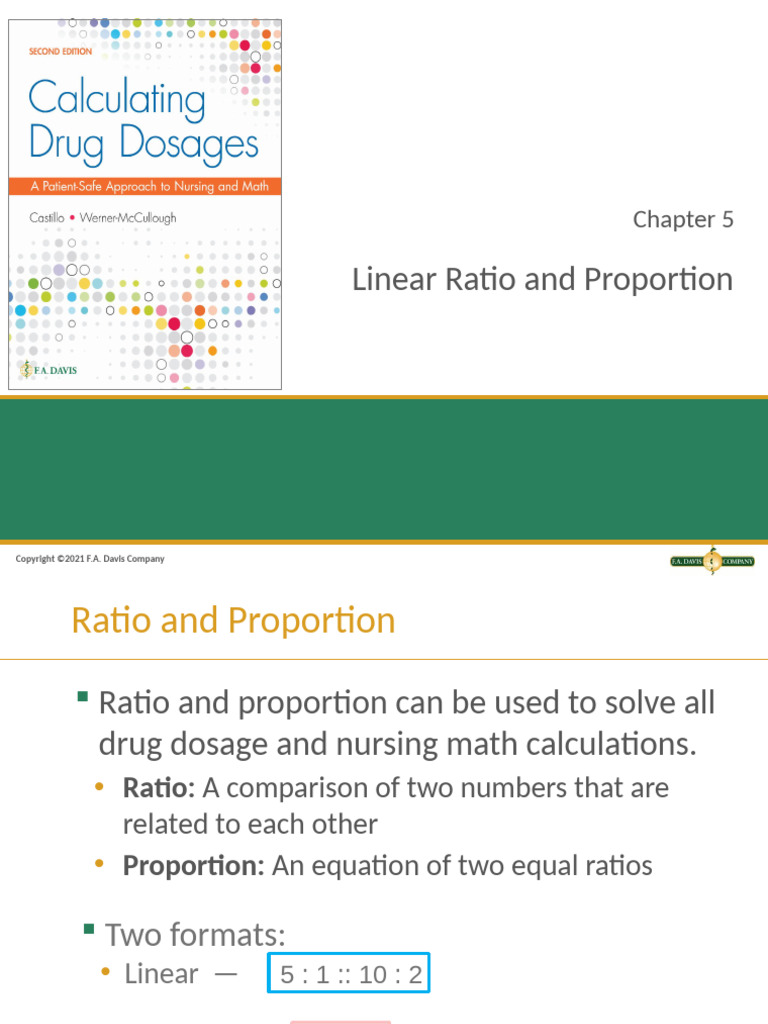 Chapter 05 Linear Ratio and Proportion | PDF