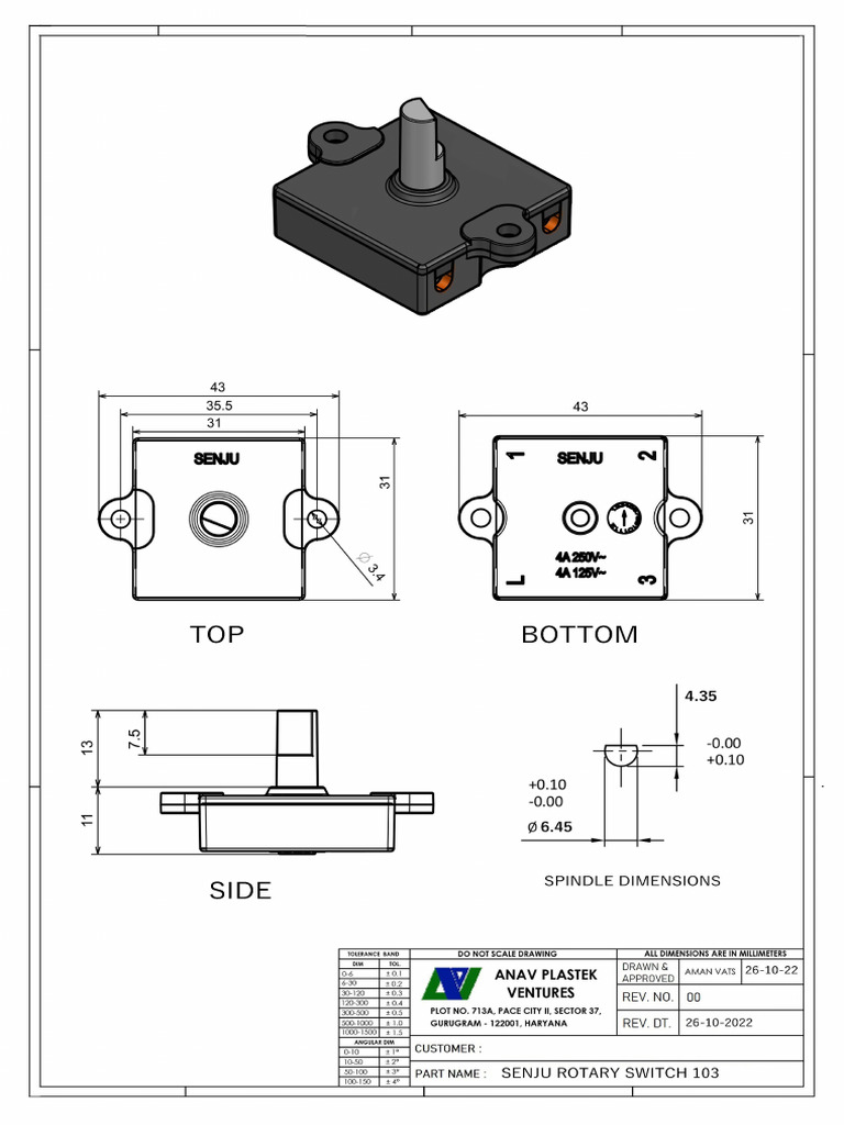 Switch 103 Drawing | PDF