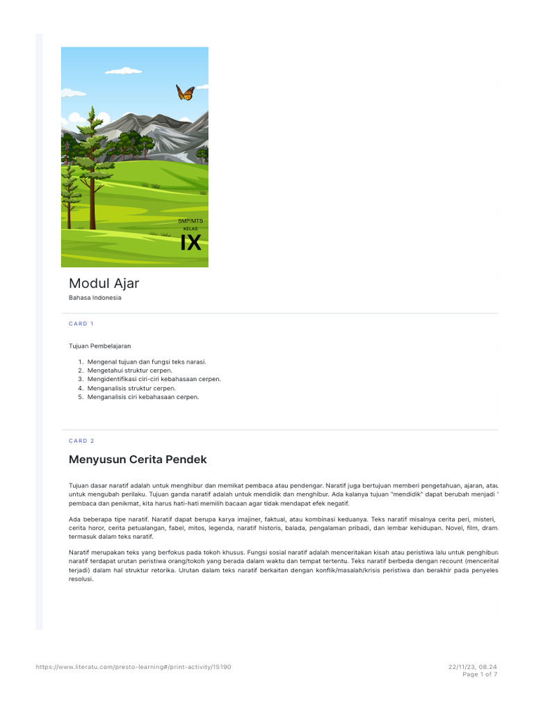Modul Ajar - Presto Learning | PDF