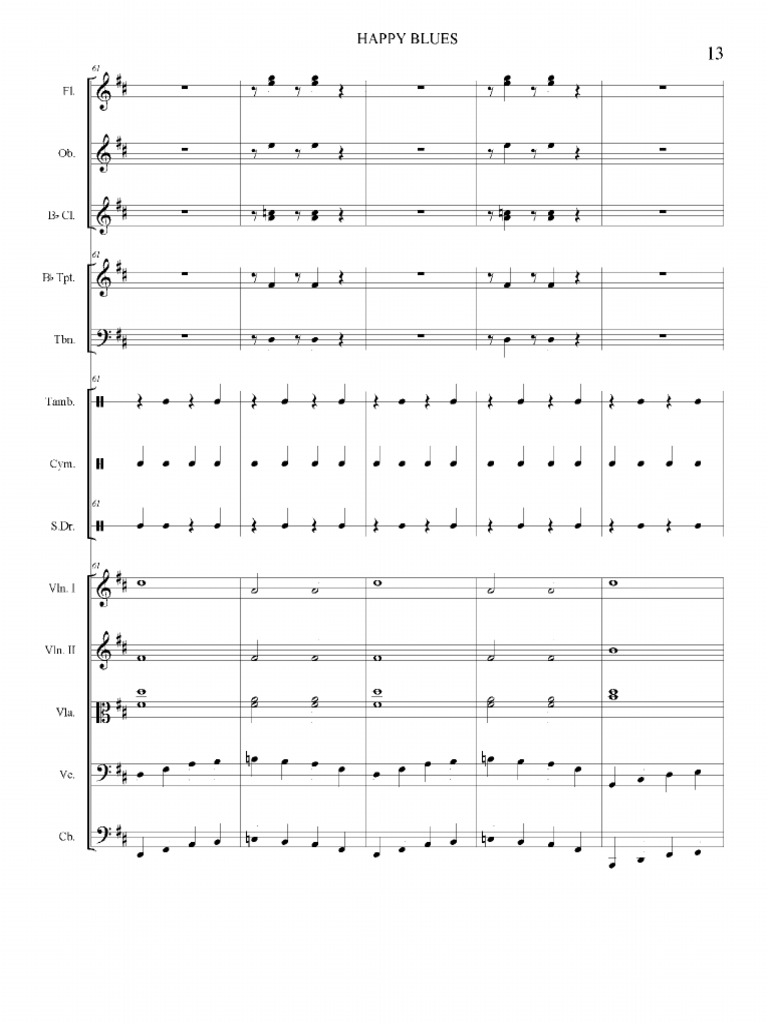 Happy Blue Score y Partichelas | PDF