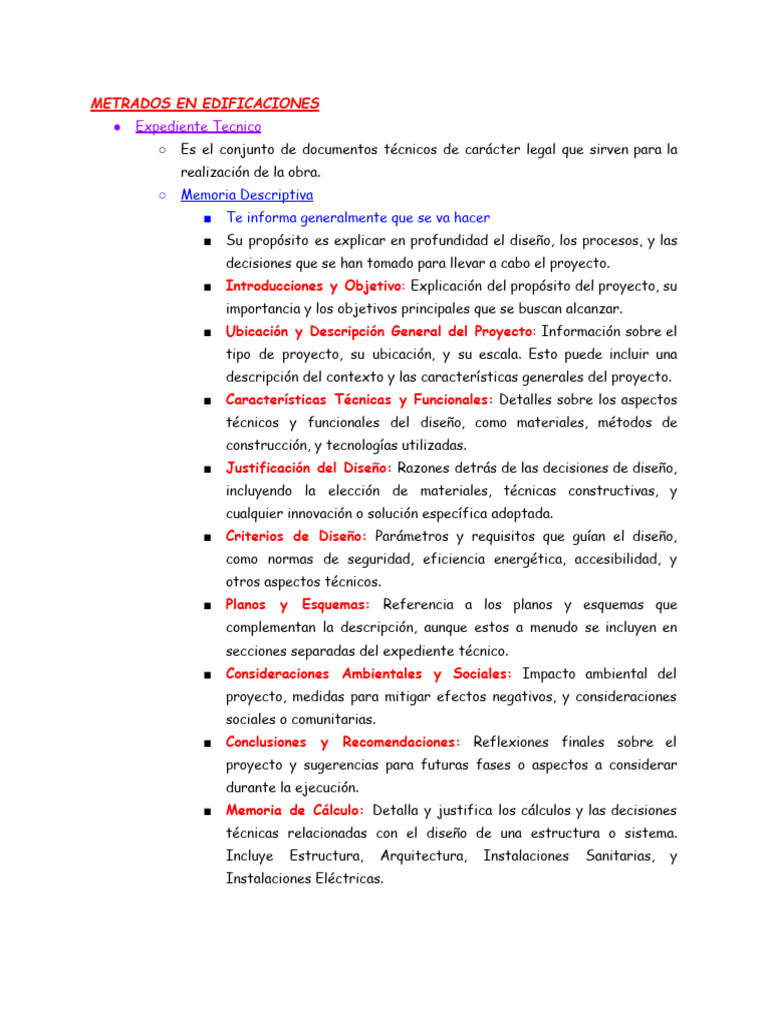 Metrados en Edificaciones | PDF