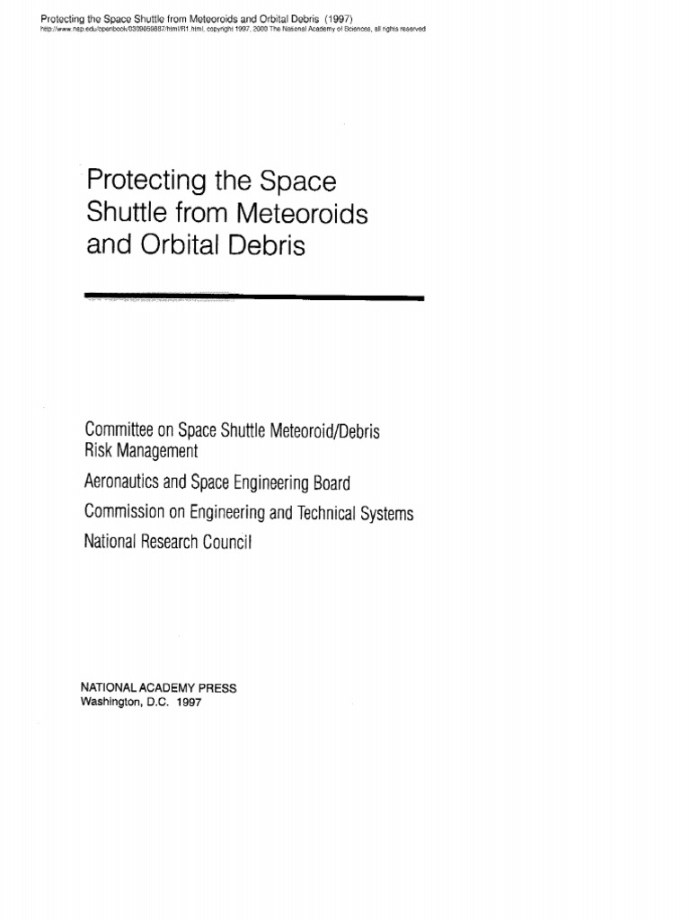 Protecting The Space Shuttle From Meteoroids and Orbital Debris | PDF