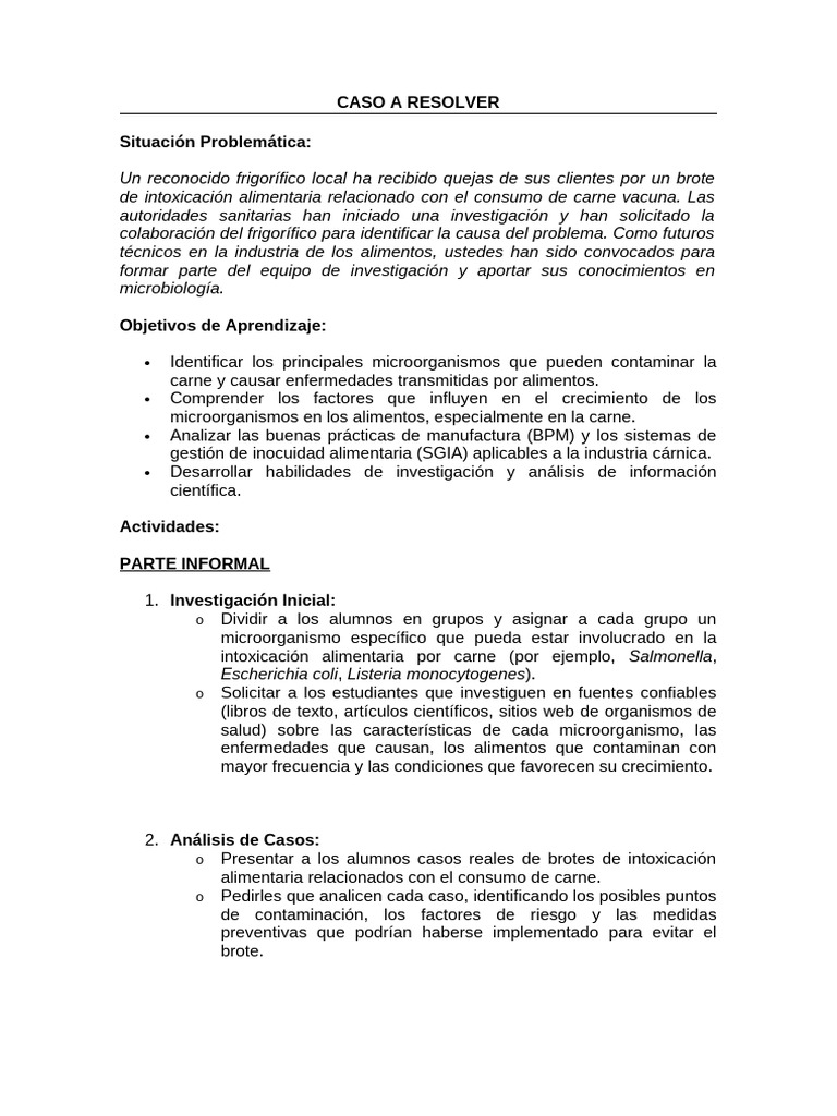 Caso A Resolver | PDF