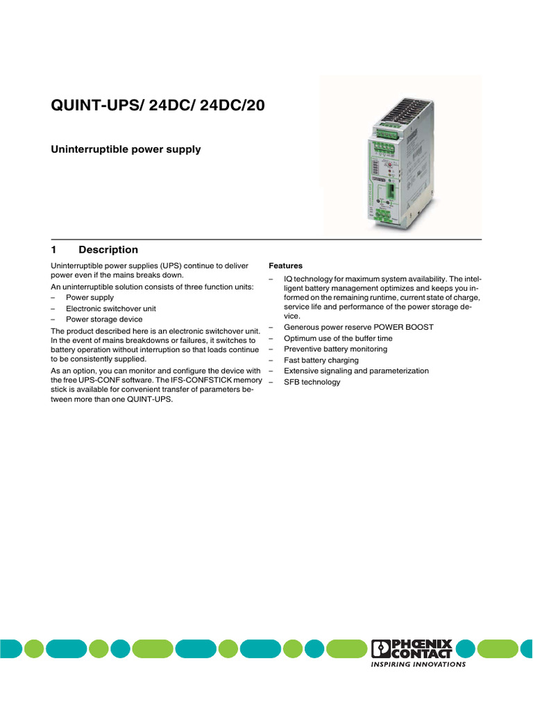2320238_Phoenix_ups_24dc_24dc_20 | PDF