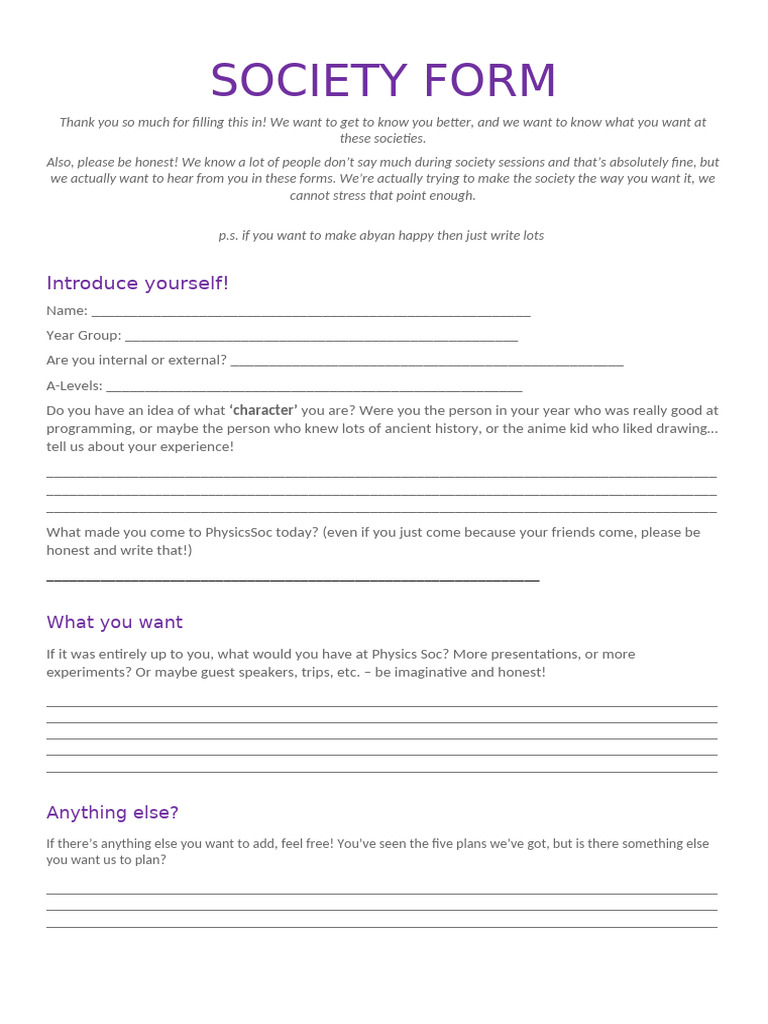 The Updated Physics Soc Form | PDF