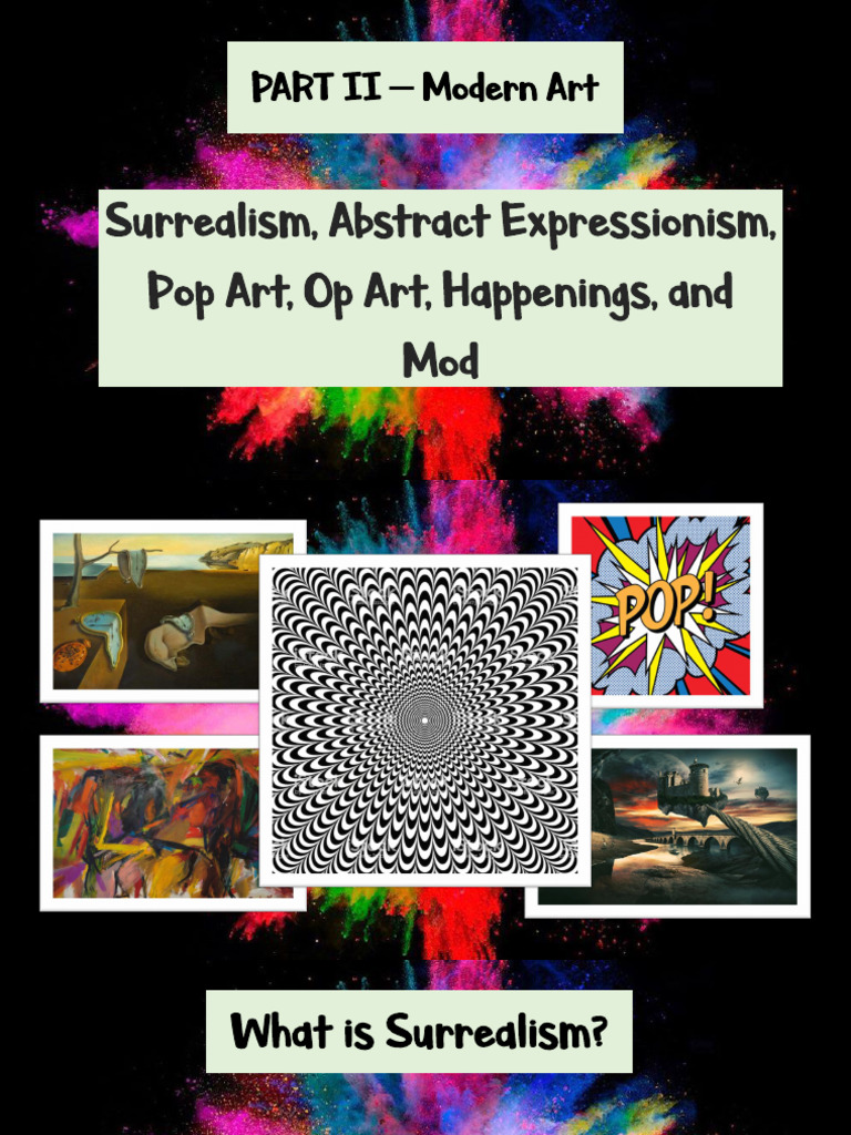 Arts 10 Lesson 1 Modern Art Part 2 | PDF | Surrealism | Art Movements