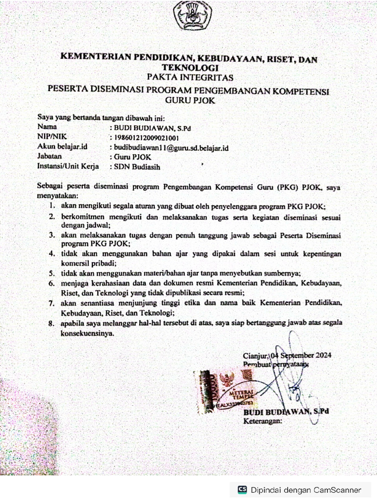 Fata Integritas (Budi Budiawan) | PDF