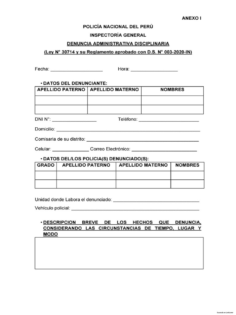 Formatos Ig PNP | PDF