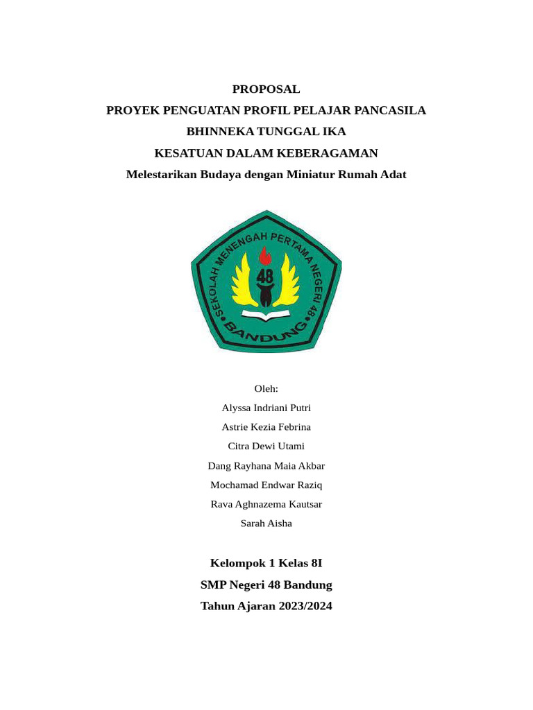 Proposal Kelompok 1 8i | PDF