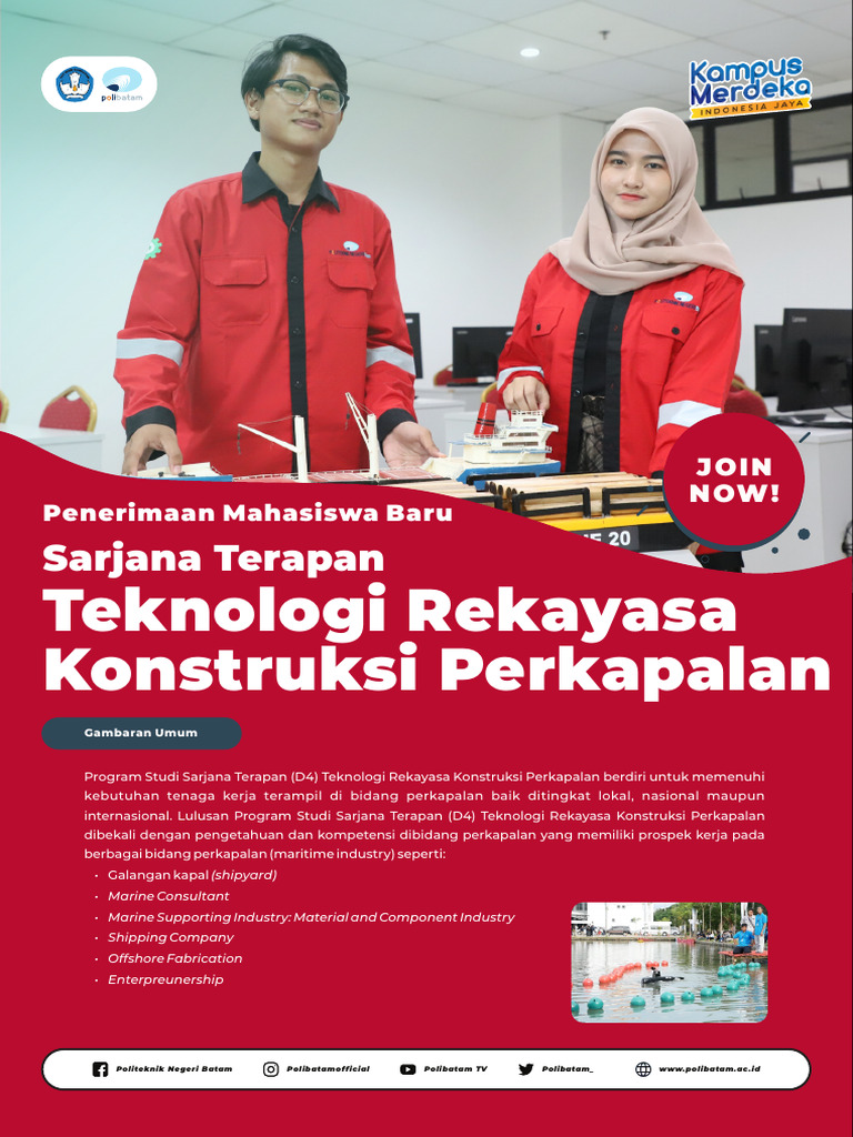 Flyer - Teknik Perencanaan Dan Konstruksi Kapal - D4 | PDF