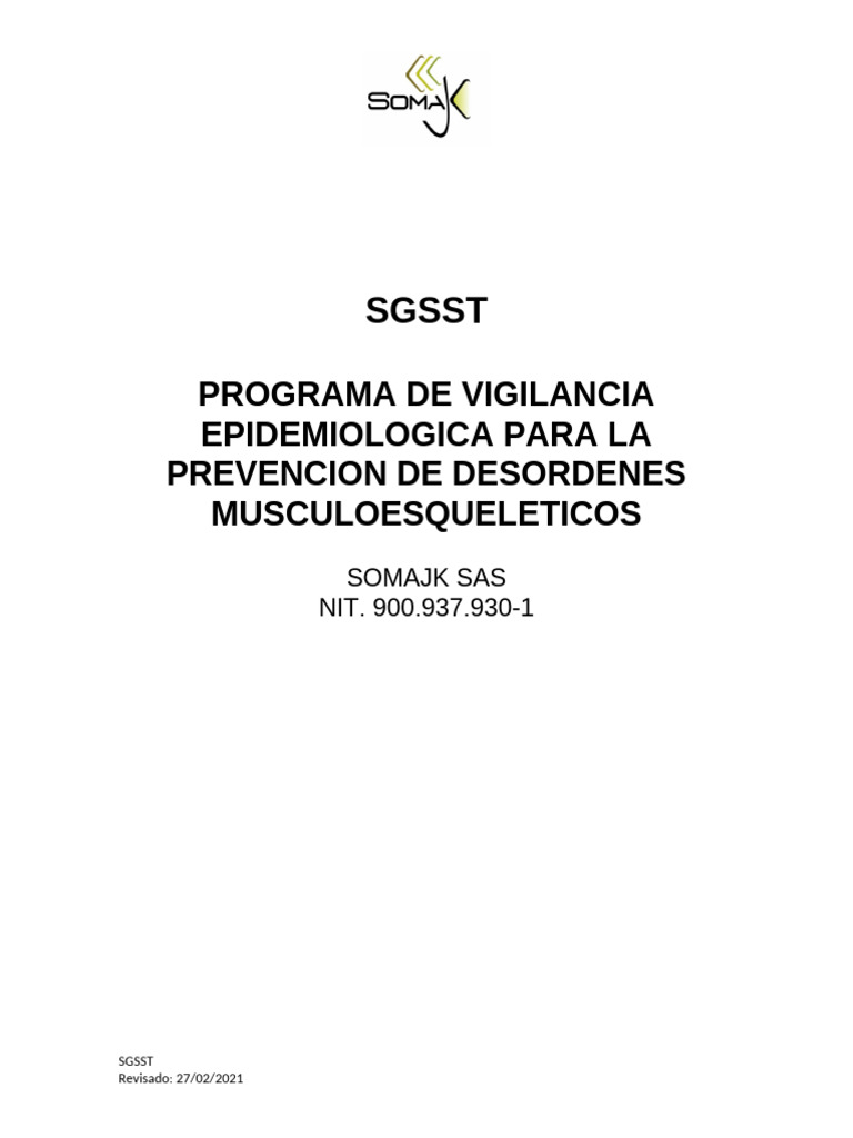 PR02. PVE Osteomuscular | PDF