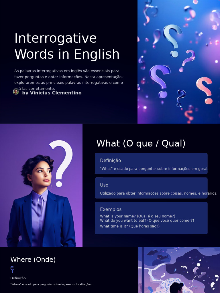 Interrogative Words in English | PDF