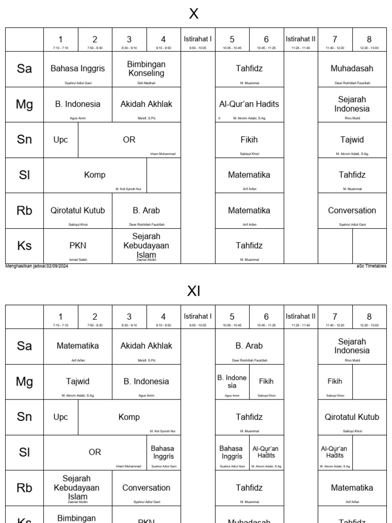 JADWAL MA 24-25 Update Sept | PDF