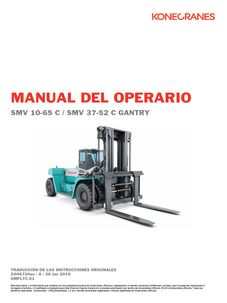 OperationManual - OMFLTC.01es - SMV 10-65 C - FLT - Forklift C-Model | PDF
