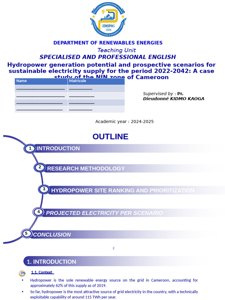 Example of Subject Presentation | PDF