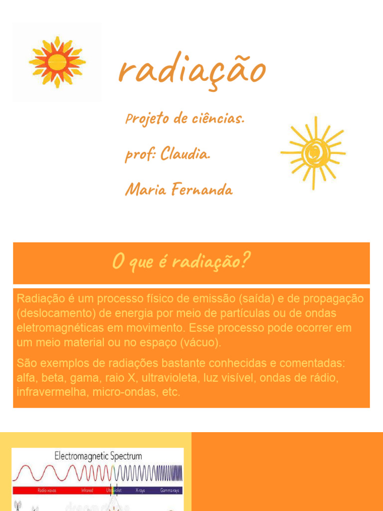 Radiação Maria Fernanda 7c | PDF