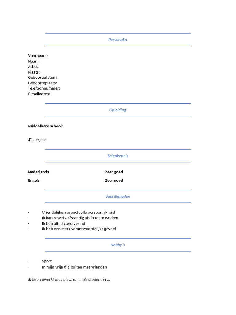 Blanco CV | PDF
