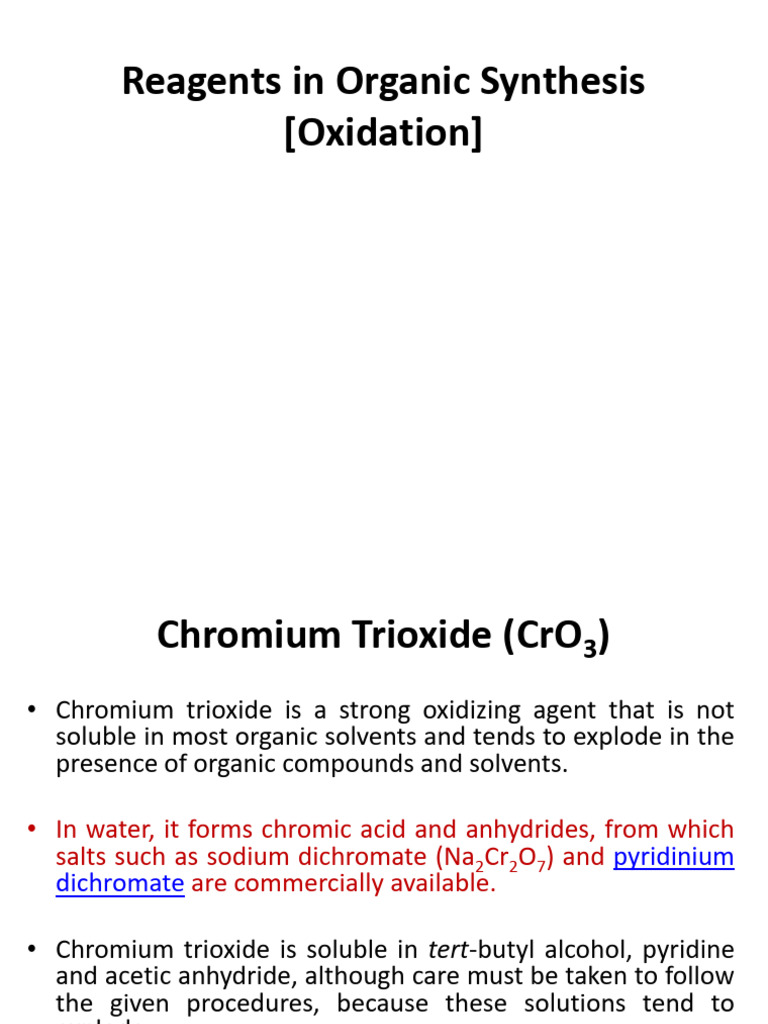UNIT I Reagents in Organic Synthesis 1 | PDF