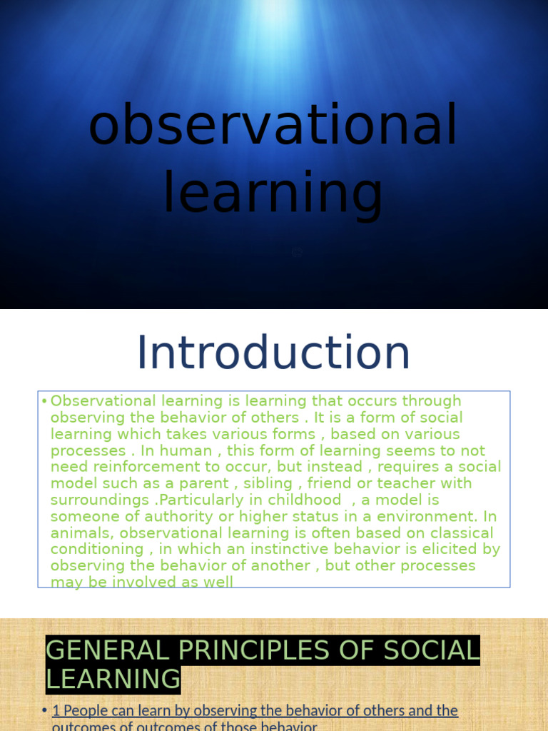 Observational Learning | PDF