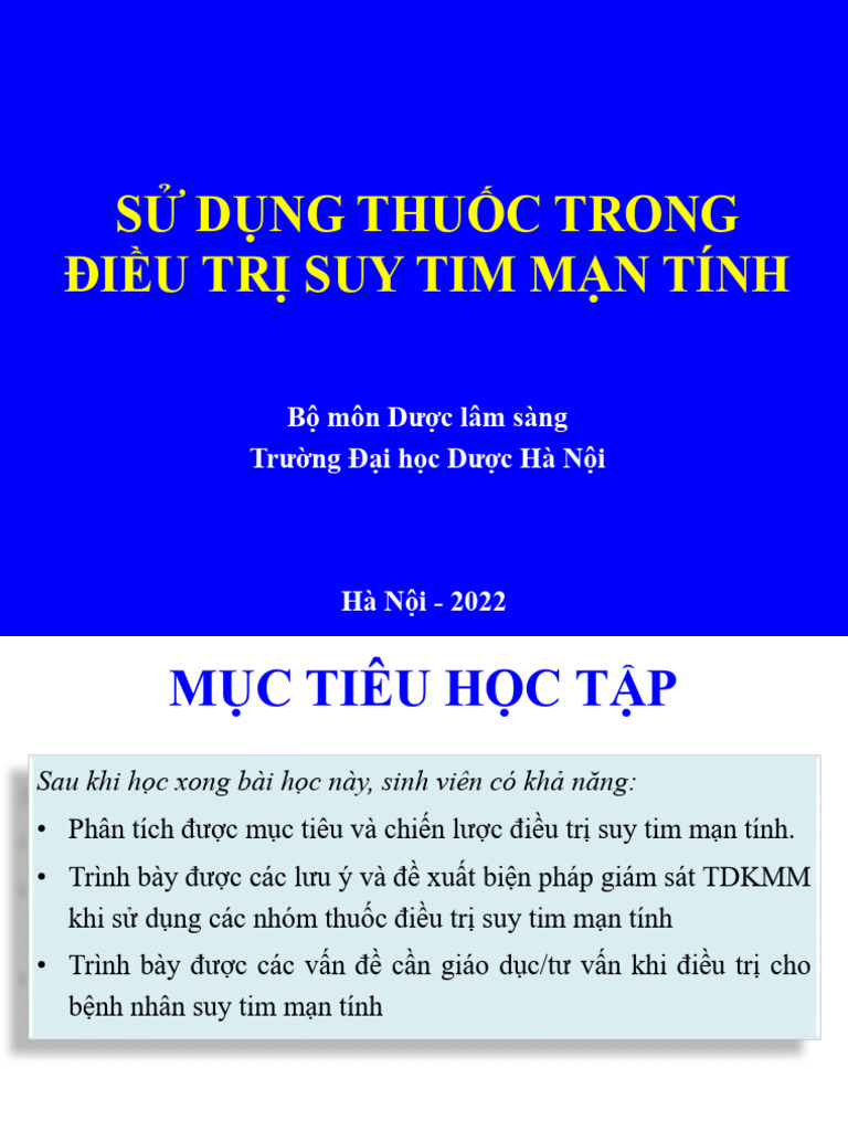 Bai Giang Suy Tim Man Tinh 2022 | PDF
